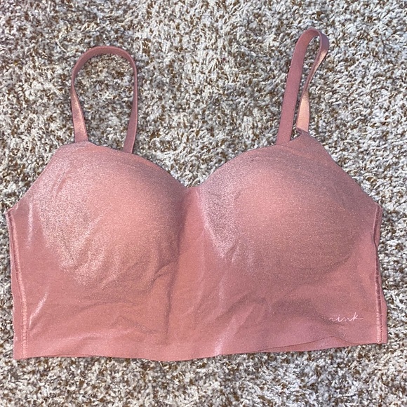 PINK Victoria's Secret | Tops | Rose Pink Gymsport Bra Everyday Wear ...